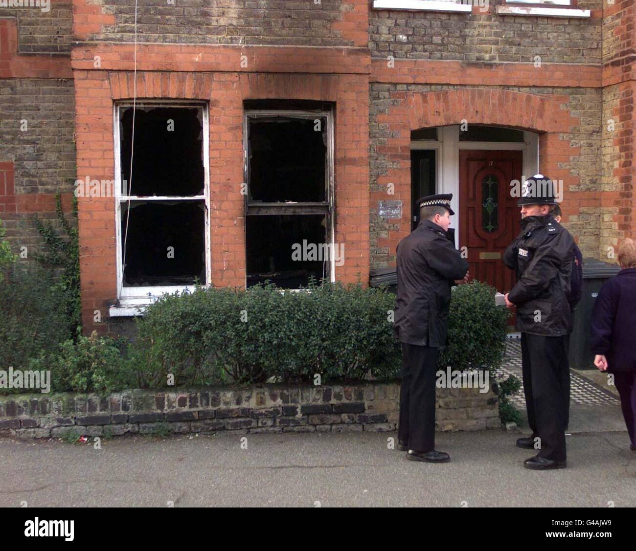 POLICE Death fire Stock Photo - Alamy