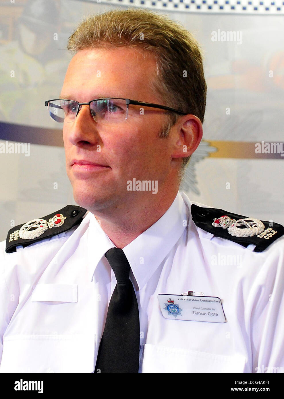 Chief Constable Simon Cole at Leicester Police Headquarters after the ...