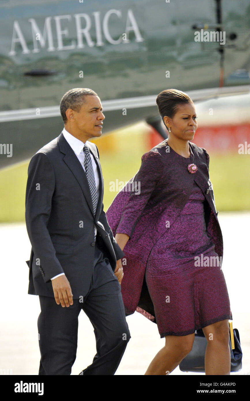 At the end of his state visit to britain hi-res stock photography and ...