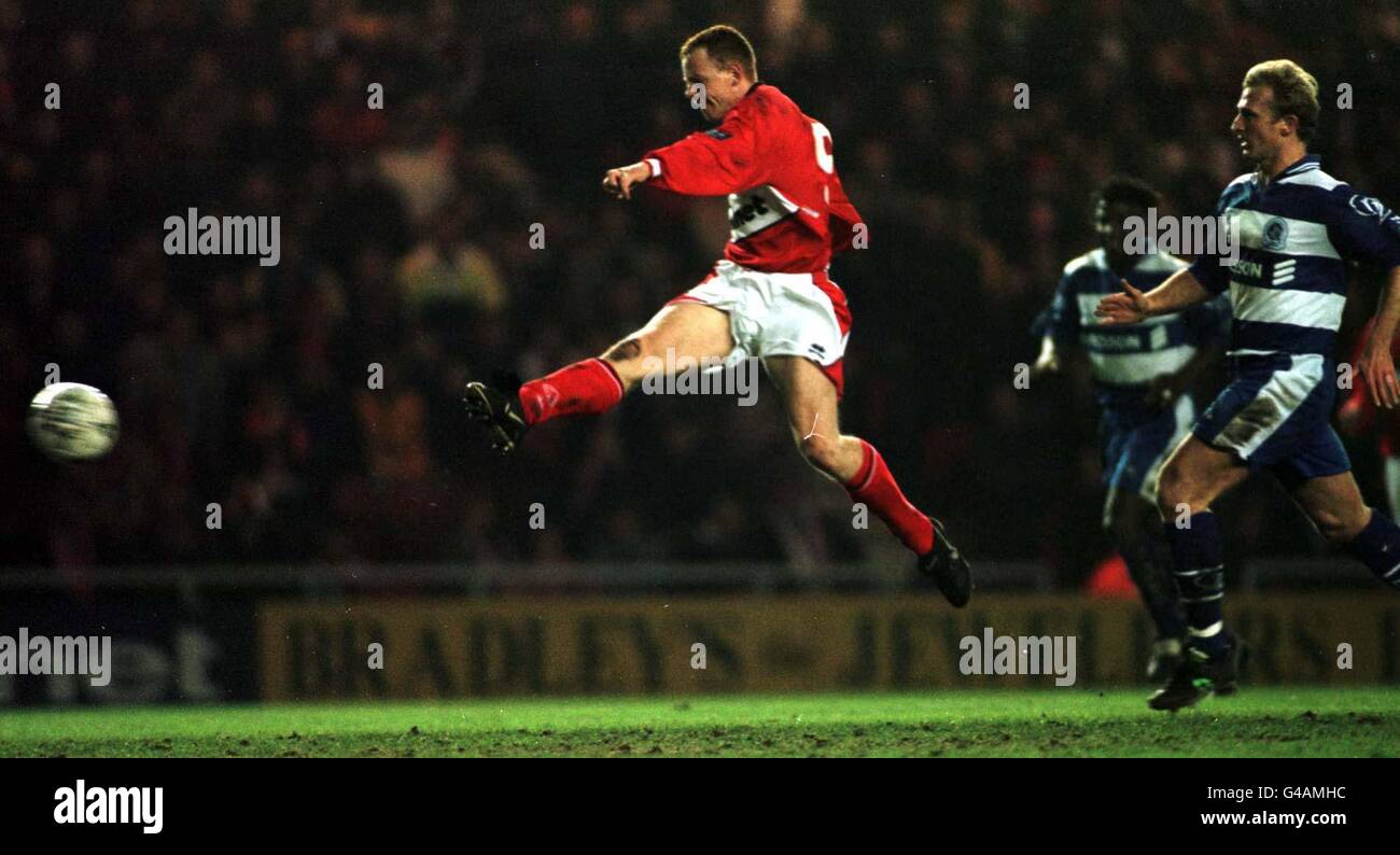 Soccer/Boro v QPR 3 Stock Photo - Alamy