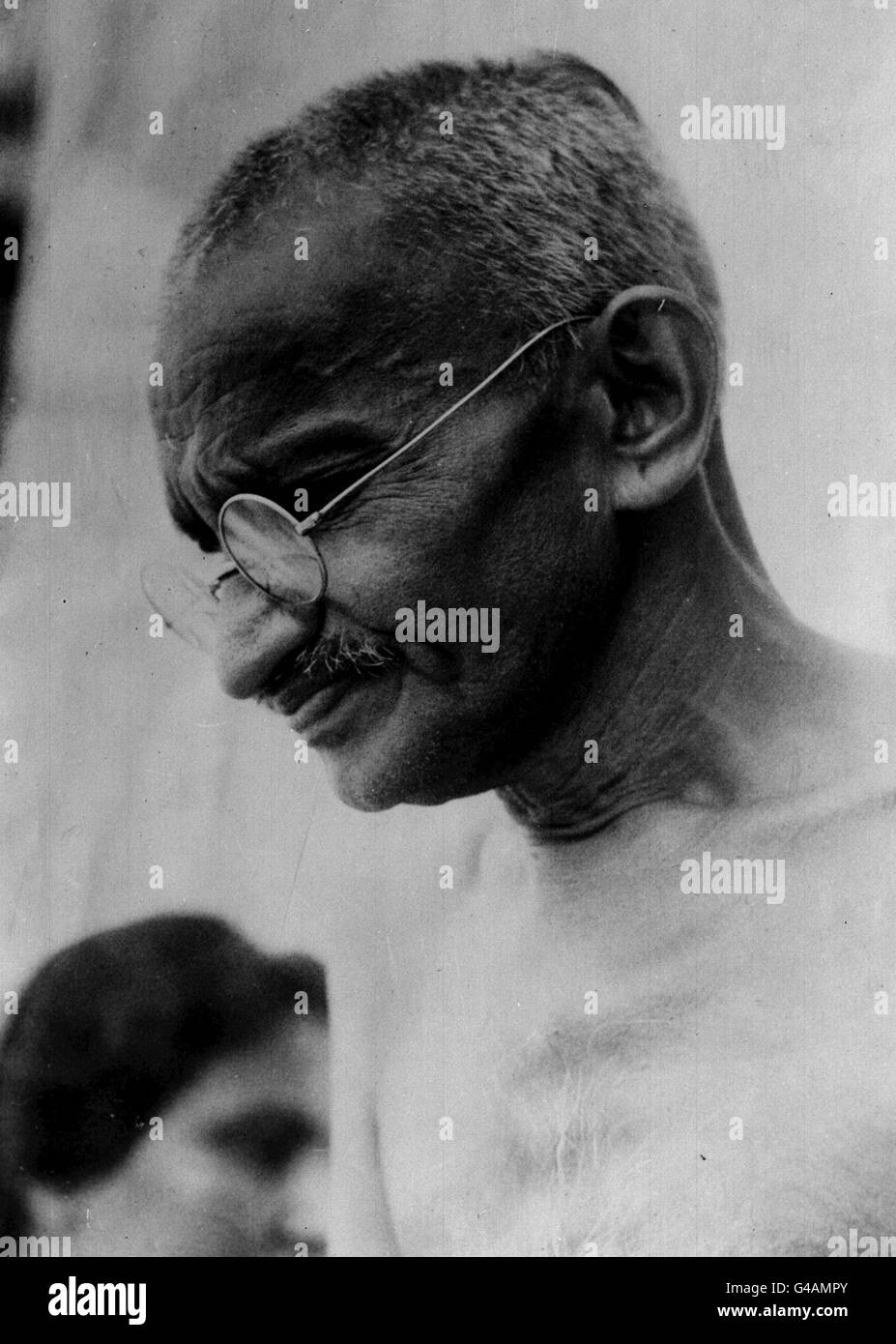 Mahatma Gandhi Portrait Black and White Stock Photos & Images - Alamy