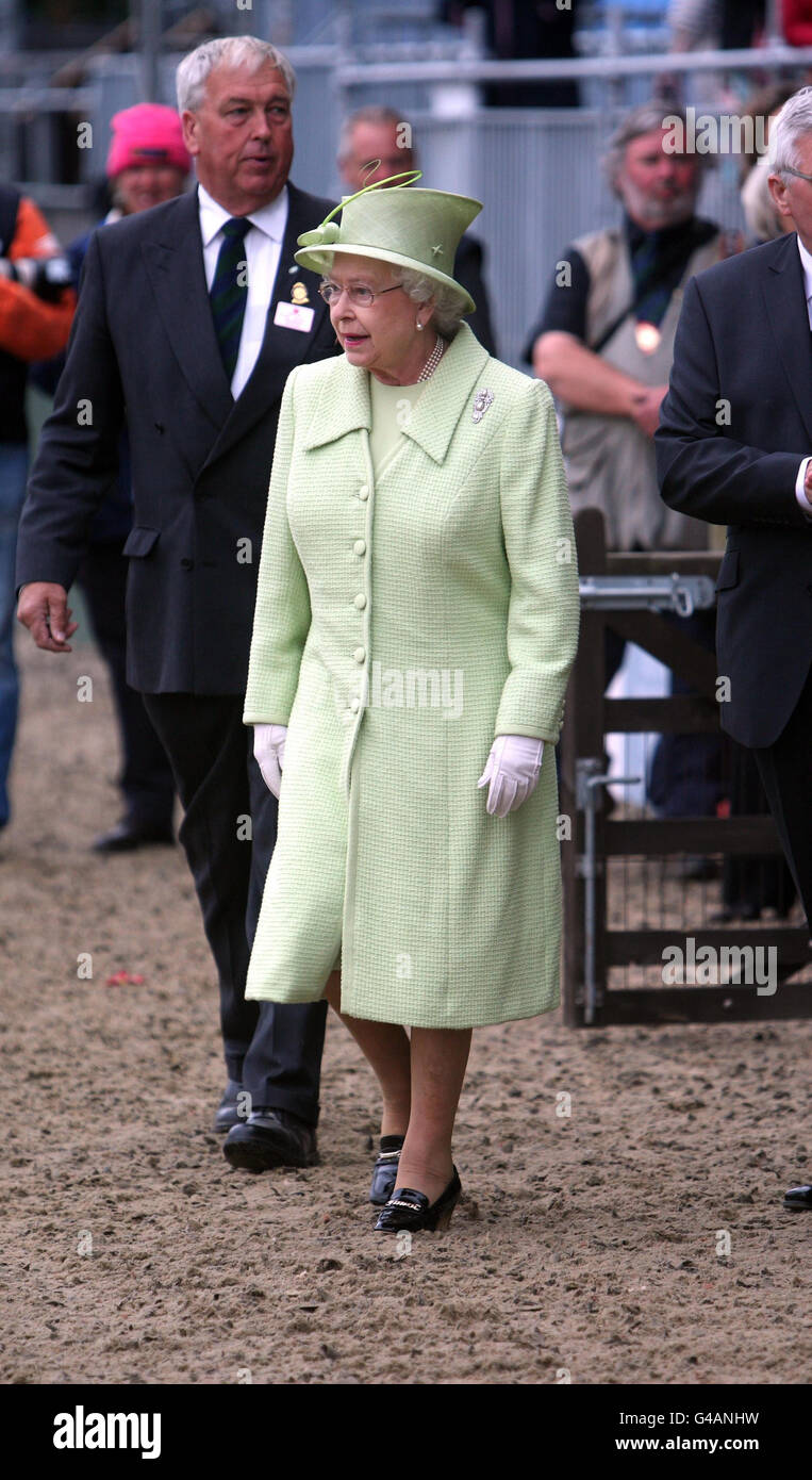 Queen Elizabeth II before presenting awards for the Land Rover ...