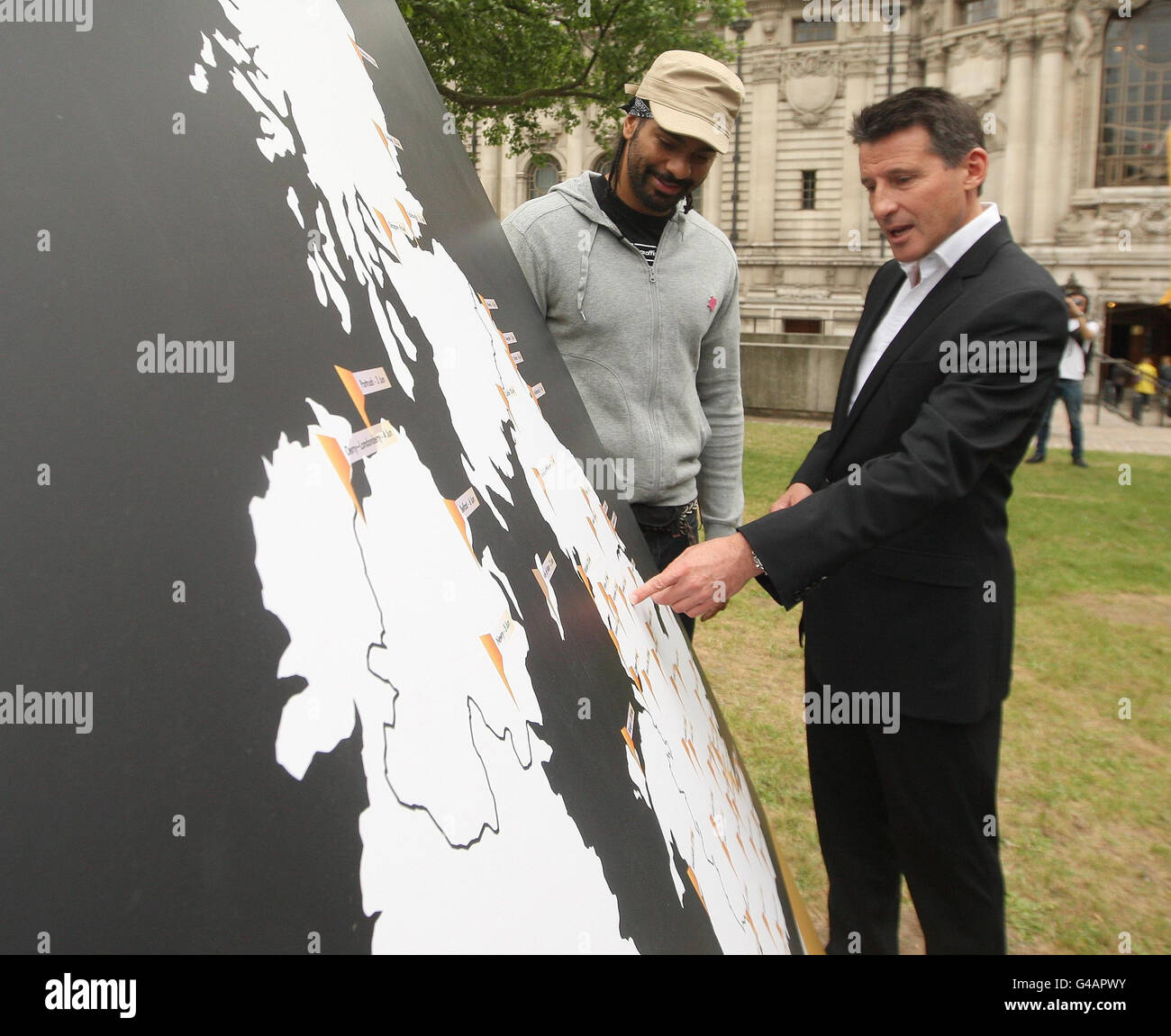 Torch relay map hi-res stock photography and images - Alamy