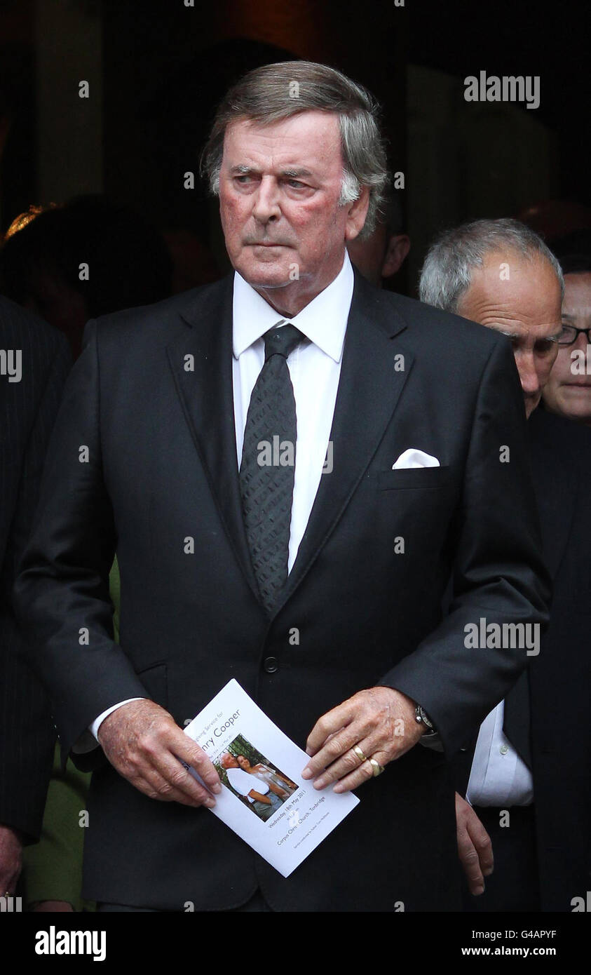 Sir Terry Wogan leaves Corpus Christi Catholic Church in Tonbridge ...