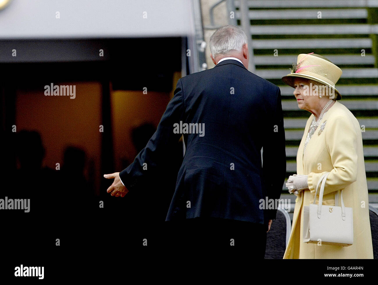 GAA President Christy Cooney and Queen Elizabeth II at Croke Park ...