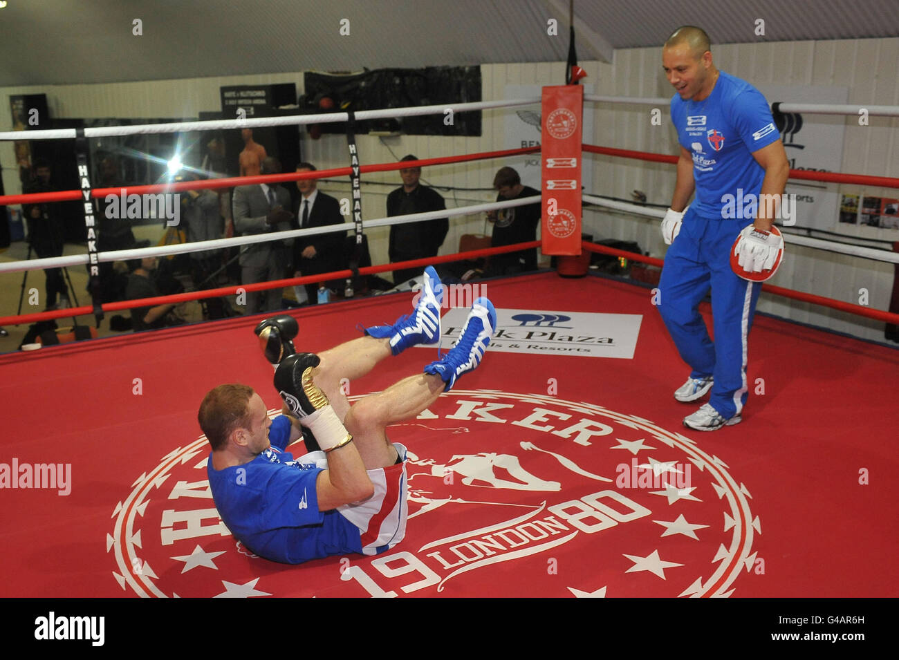 Boxing - George Groves Media Work Out - Railway Arch 116 Stock Photo ...