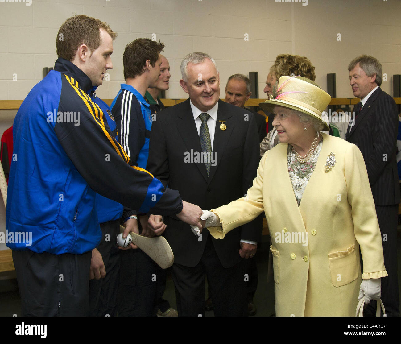 Queen elizabeth ii gaa president christy at croke park hi-res stock ...