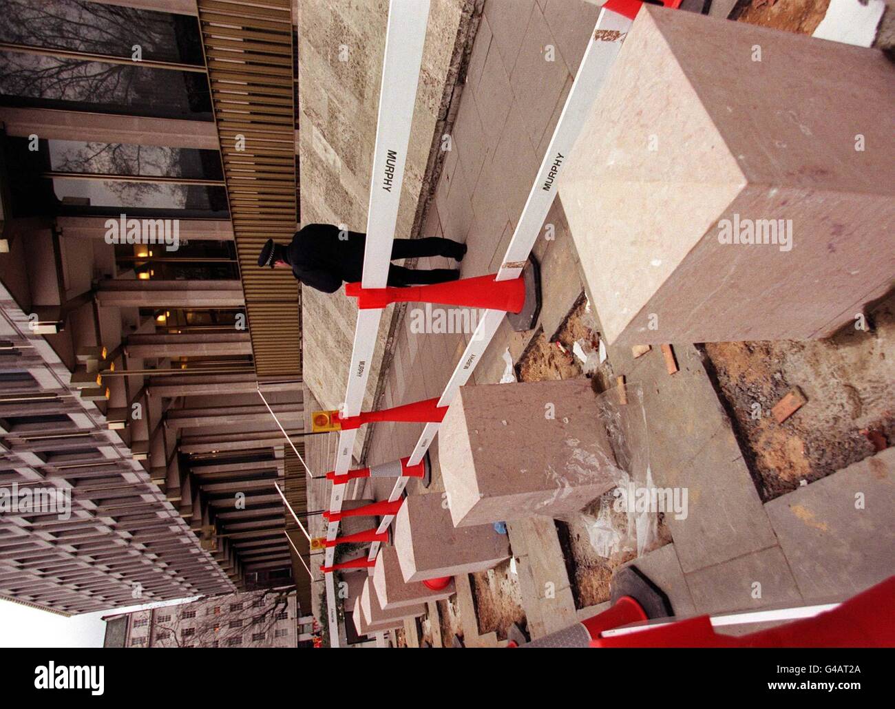 US Embassy security measures Stock Photo - Alamy