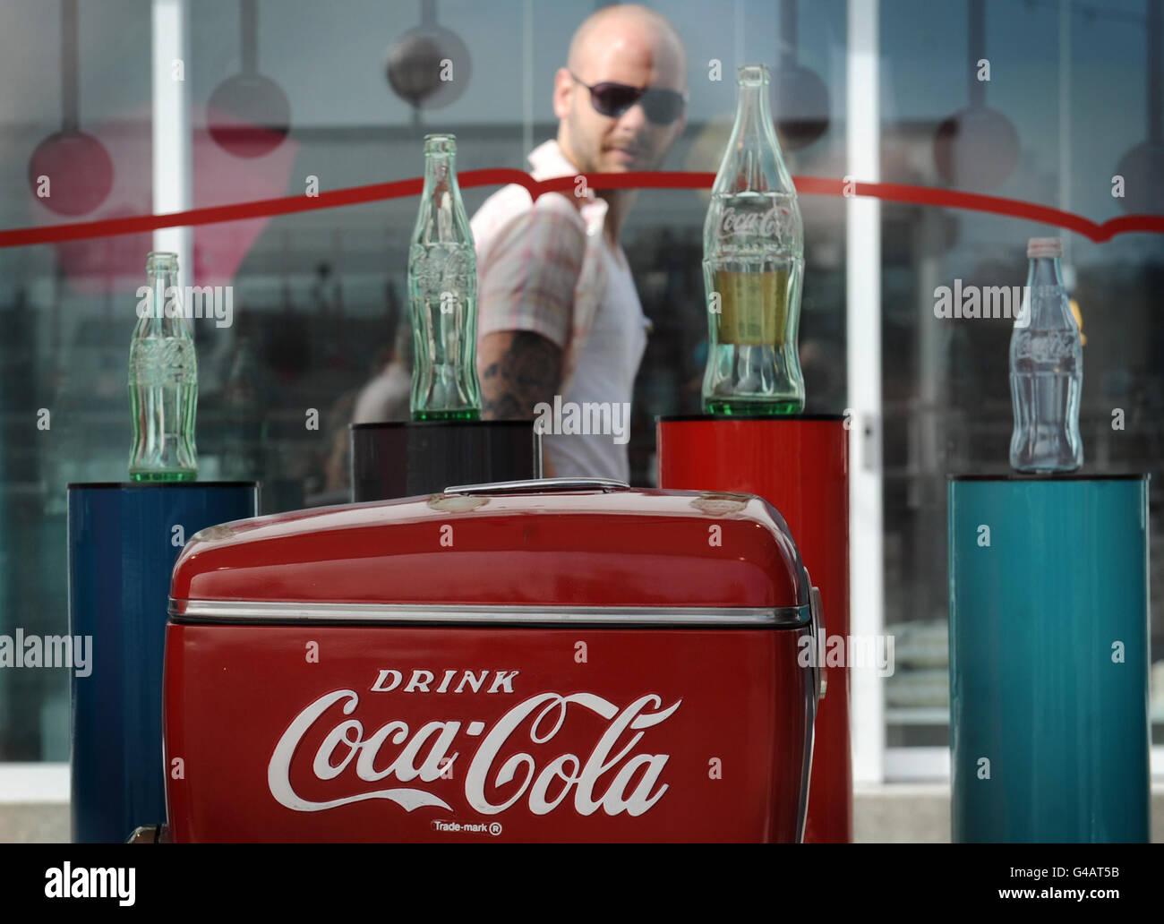 Coca-Cola exhibition at the London Design Museum Stock Photo - Alamy