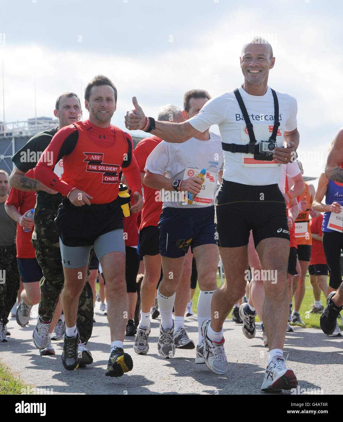 Andy McMenemy 66 marathon run Stock Photo - Alamy