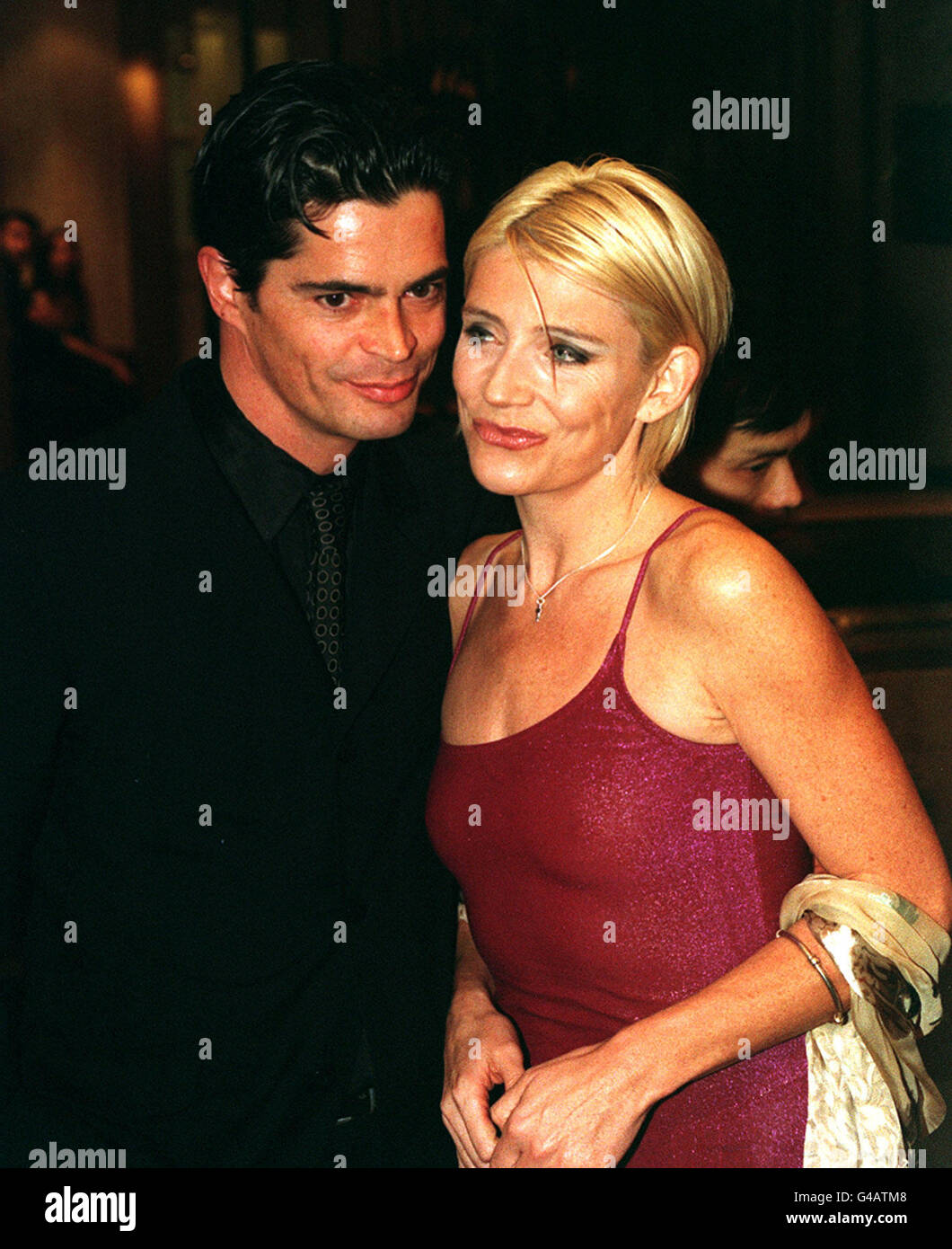 Michelle collins actress boyfriend fabrizio hi-res stock photography ...