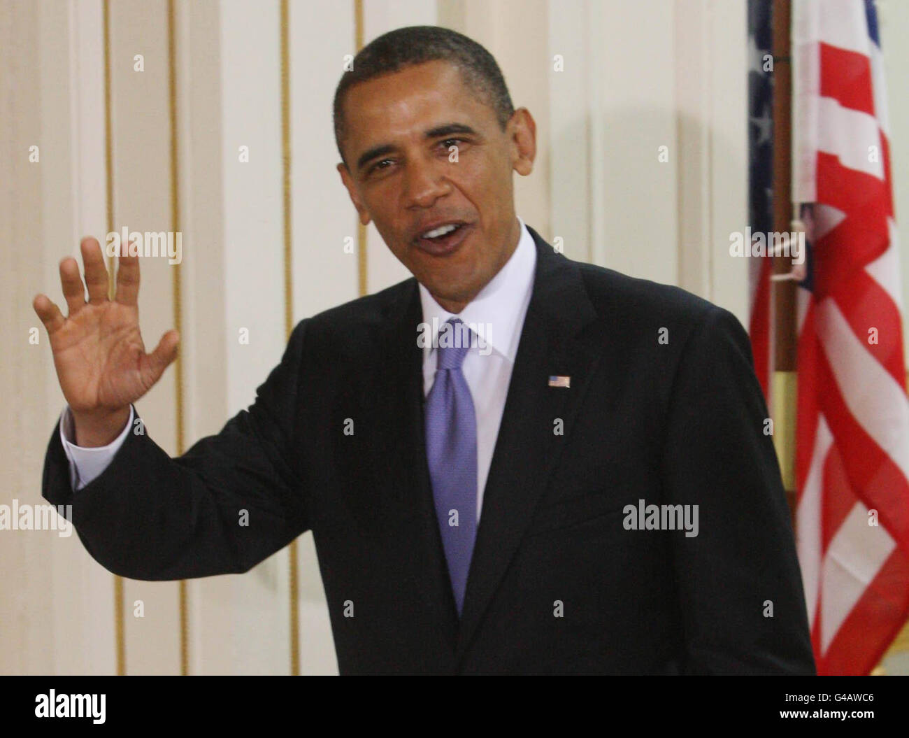 Us president barack obama with irish president mary mcaleese hi-res ...