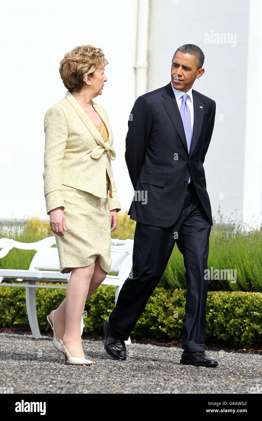 President Obama visit to Ireland - Day One Stock Photo - Alamy