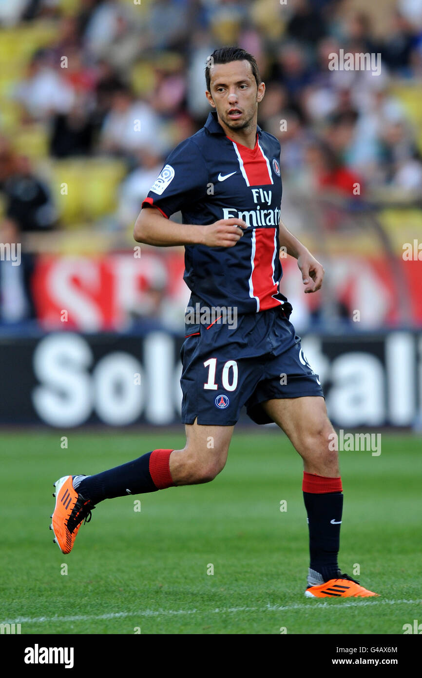 Soccer french ligue as monaco paris saint germain stade louis ii hi-res ...