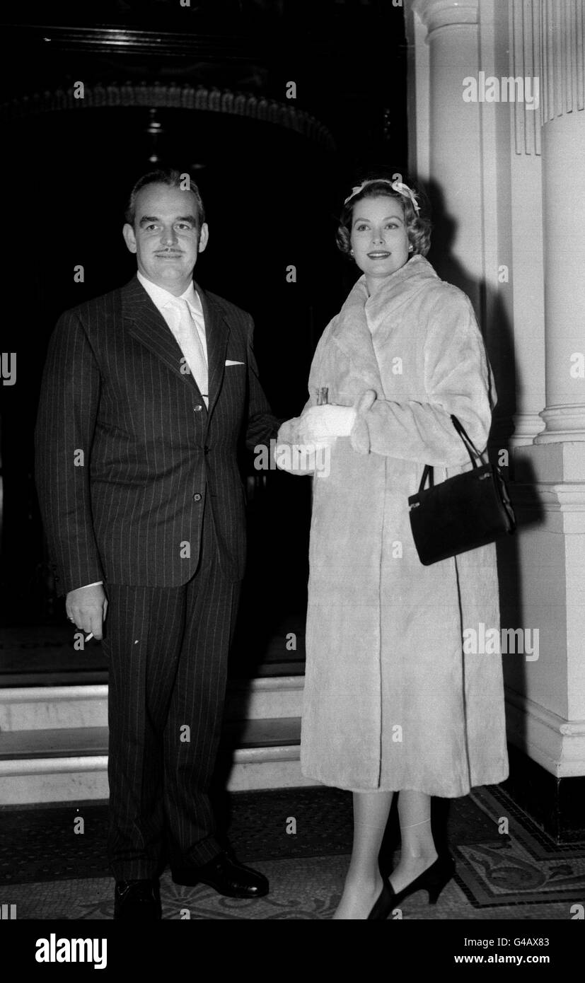 Monaco prince rainier princess Black and White Stock Photos & Images ...