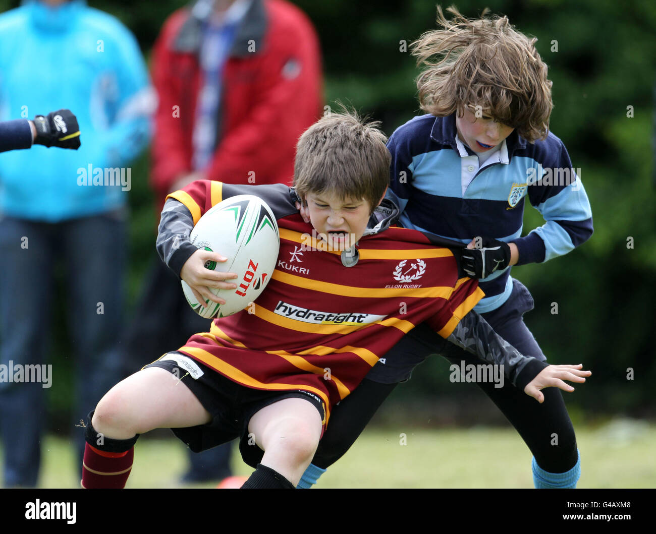 Kids enjoy playing rugby during the Forrester Mini Tournament at ...