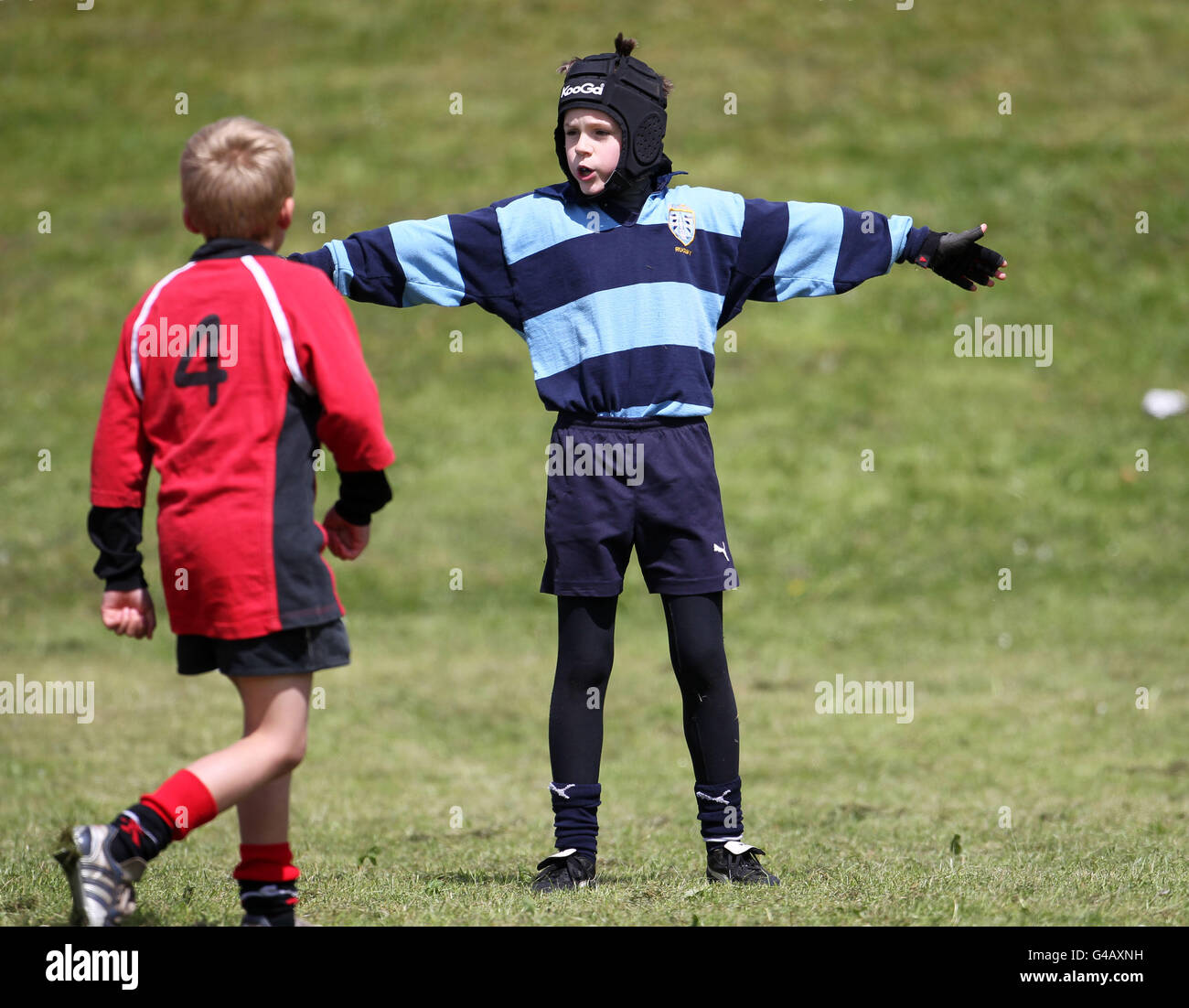 Kids enjoy playing rugby during the Forrester Mini Tournament at ...