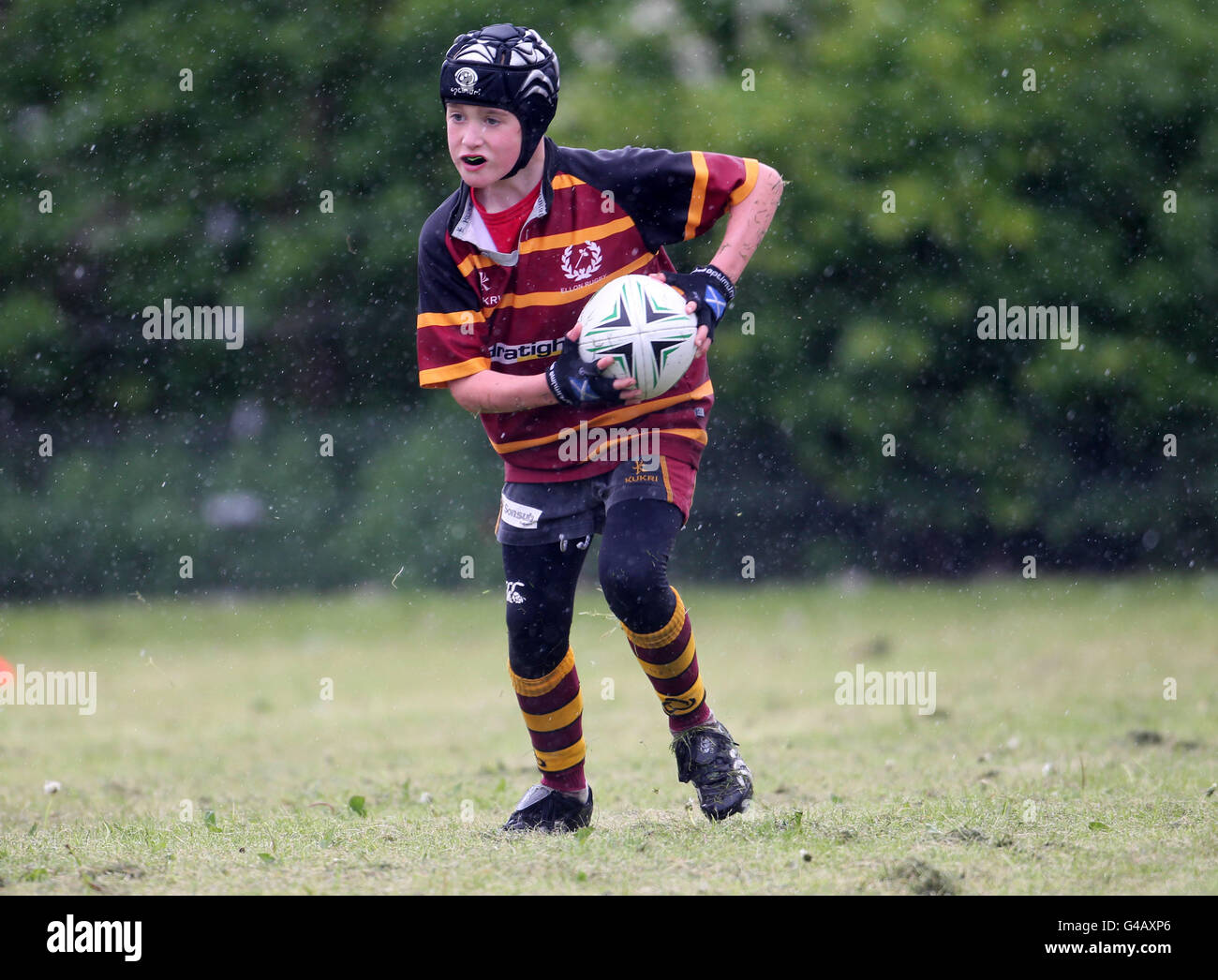 Kids enjoy playing rugby during the Forrester Mini Tournament at ...