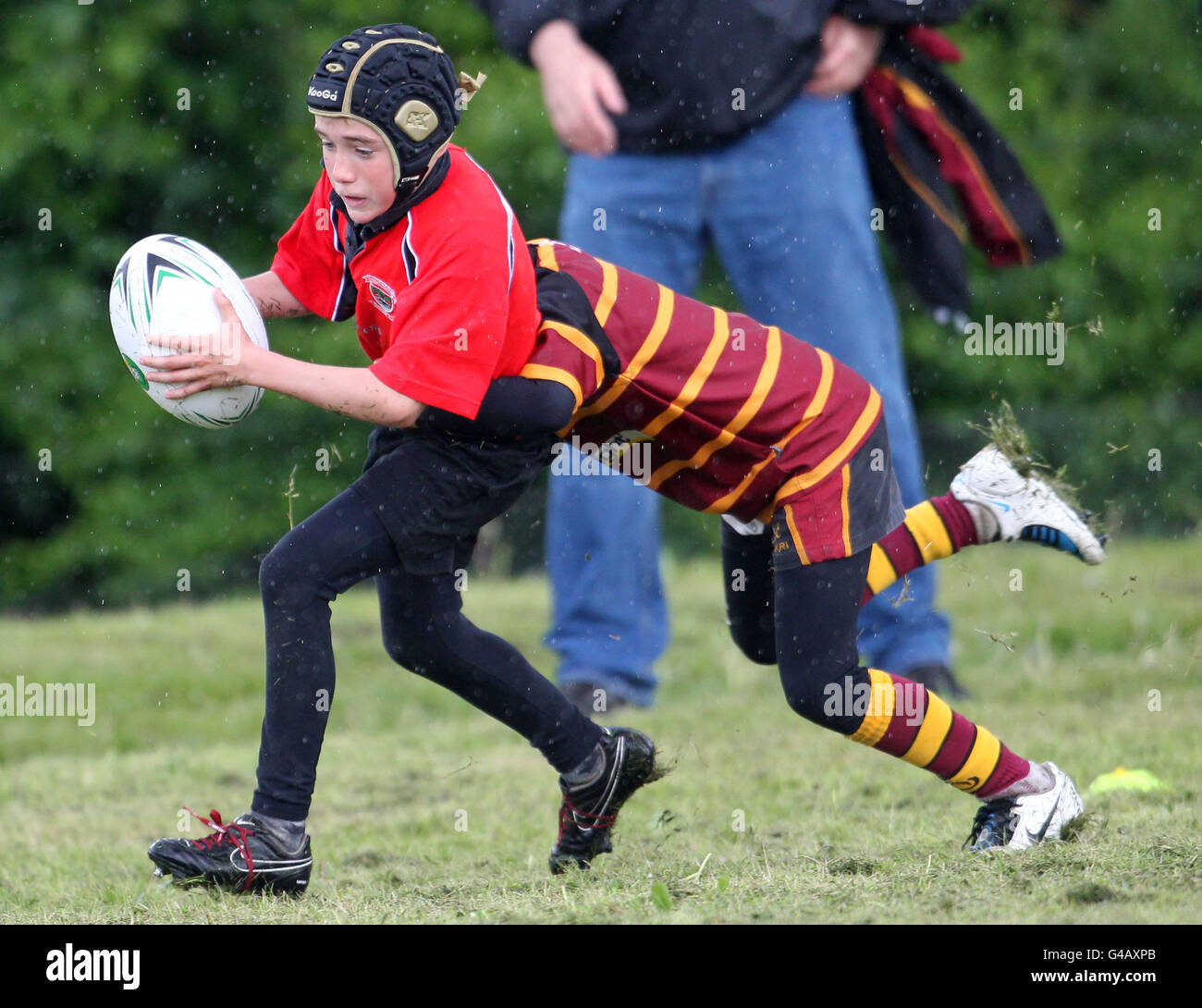 Kids enjoy playing rugby during the Forrester Mini Tournament at ...