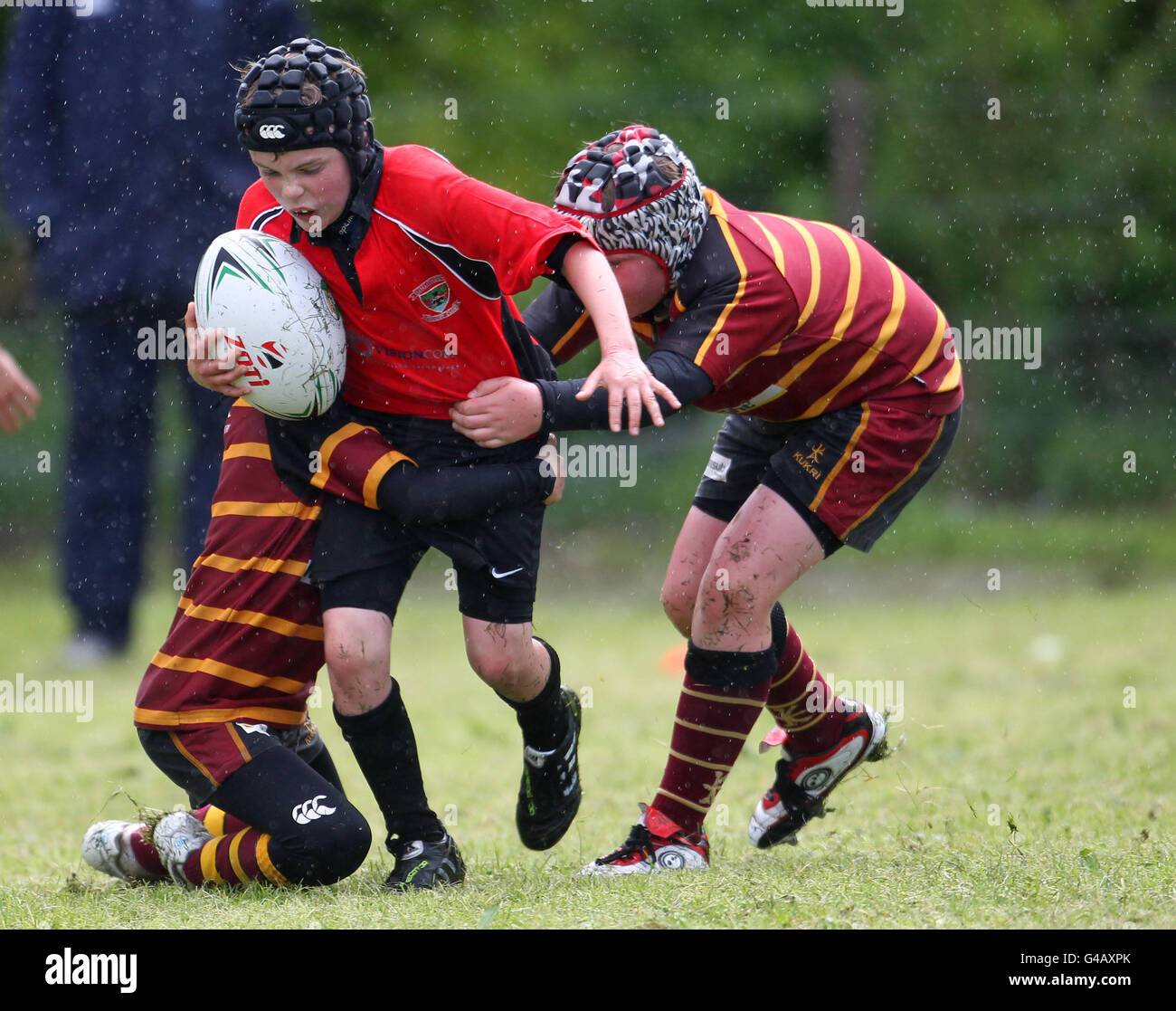 Kids enjoy playing rugby during the Forrester Mini Tournament at ...
