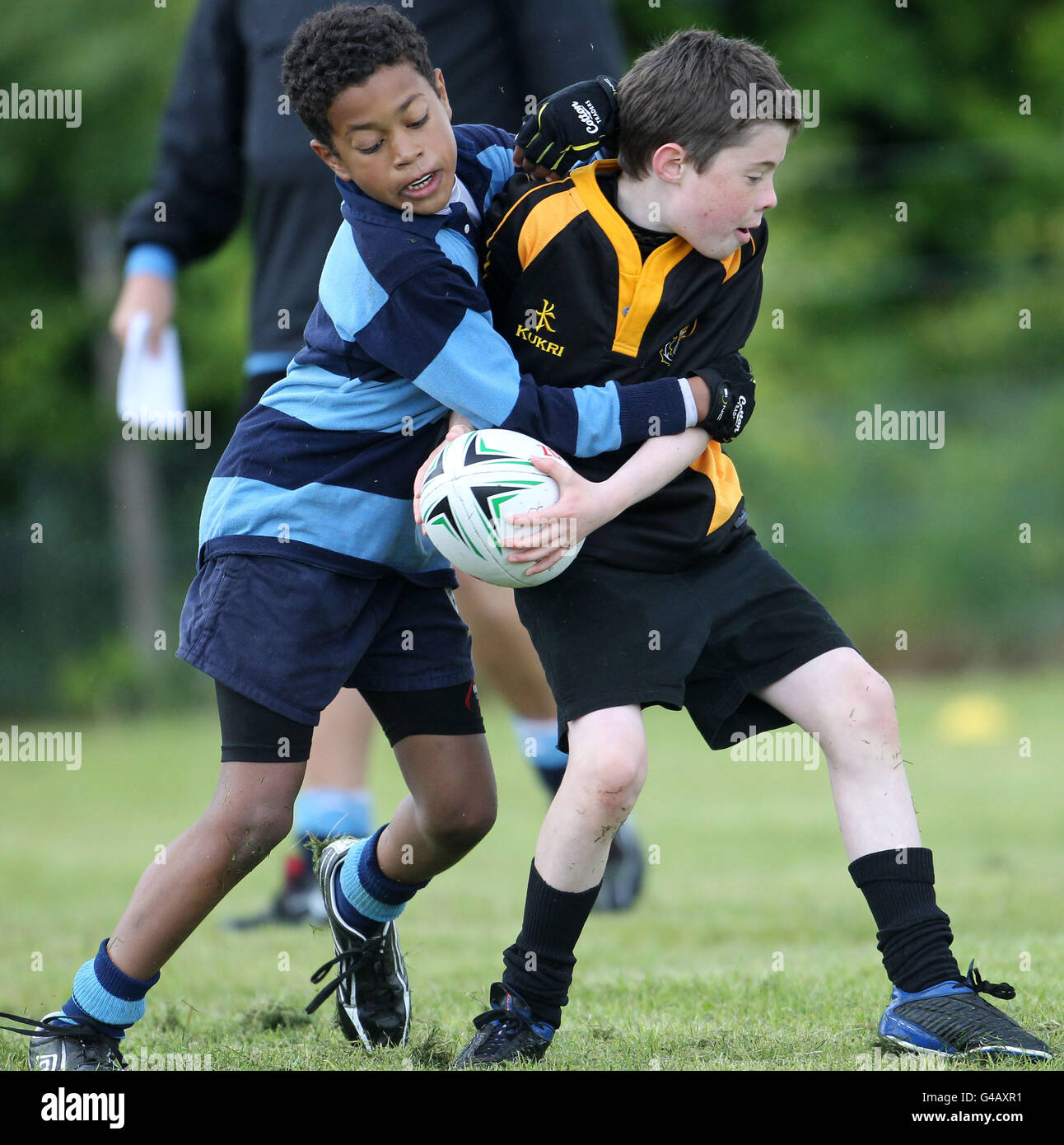 Kids enjoy playing rugby during the Forrester Mini Tournament at ...