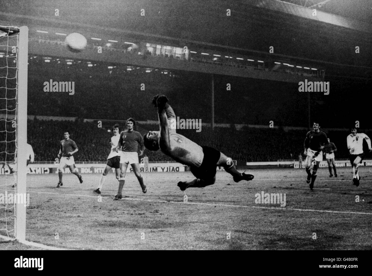 Football goalkeeper flying hi-res stock photography and images - Alamy