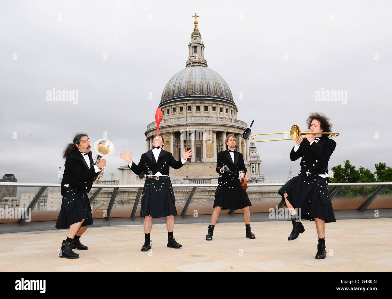 The Flying Karamazov Brothers, Dmitri, Pavel, Zossima and Alexei bring ...
