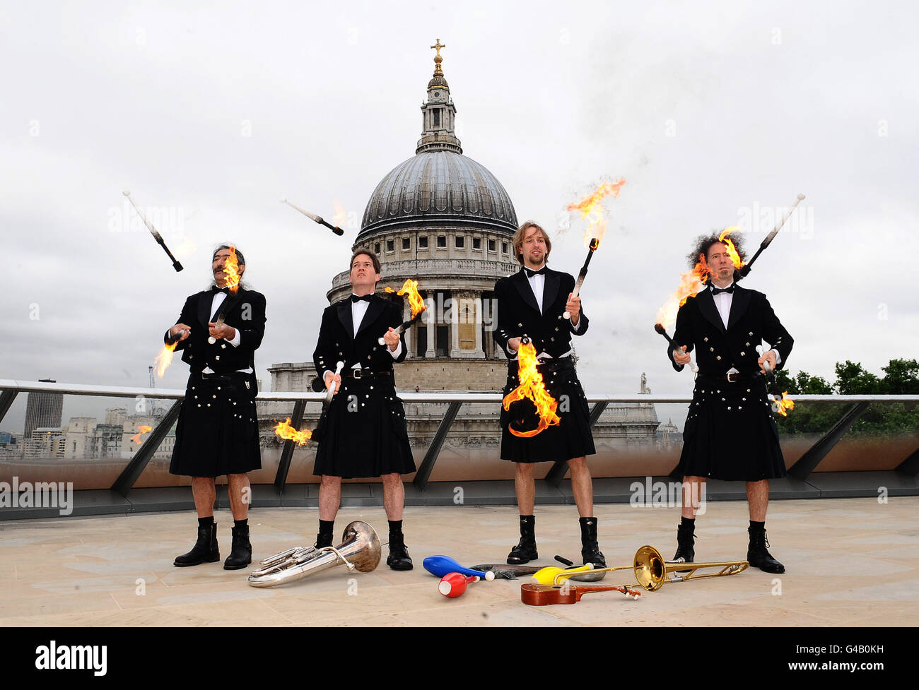 The Flying Karamazov Brothers, Dmitri, Pavel, Zossima and Alexei bring ...