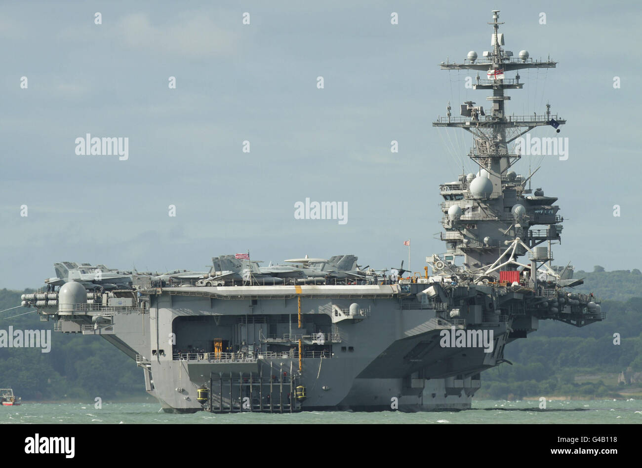 USS George H.W. Bush Stock Photo - Alamy