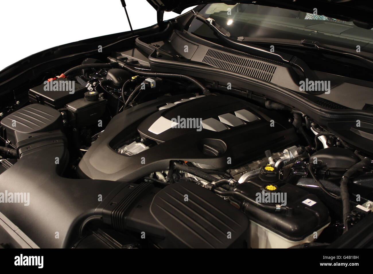 Engine in a Sports Car Stock Photo - Alamy