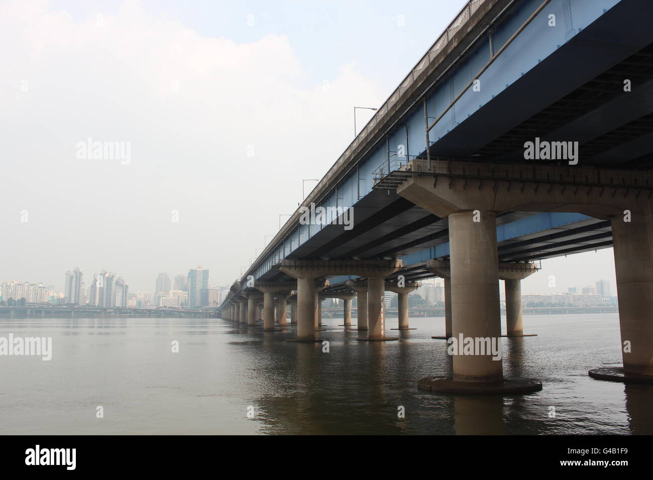 Bridge over a river Stock Photo - Alamy