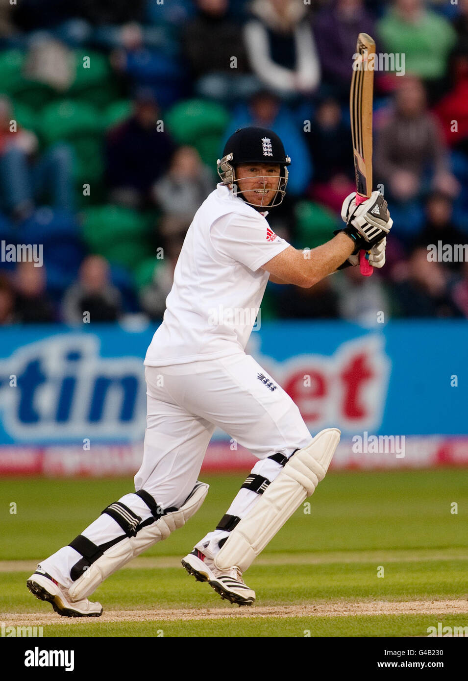 England's Ian Bell bats during day four of the npower First Test at the ...