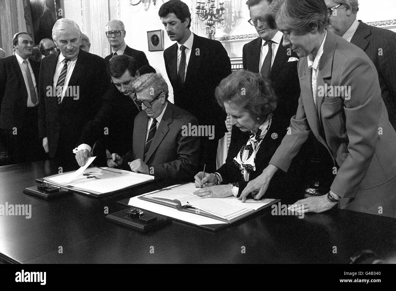 Politics - Anglo Irish Agreement - Belfast - 1985 Stock Photo - Alamy