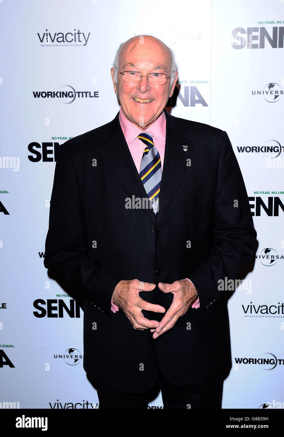Murray Walker arrives at the premiere of Senna, held at the Curzon ...