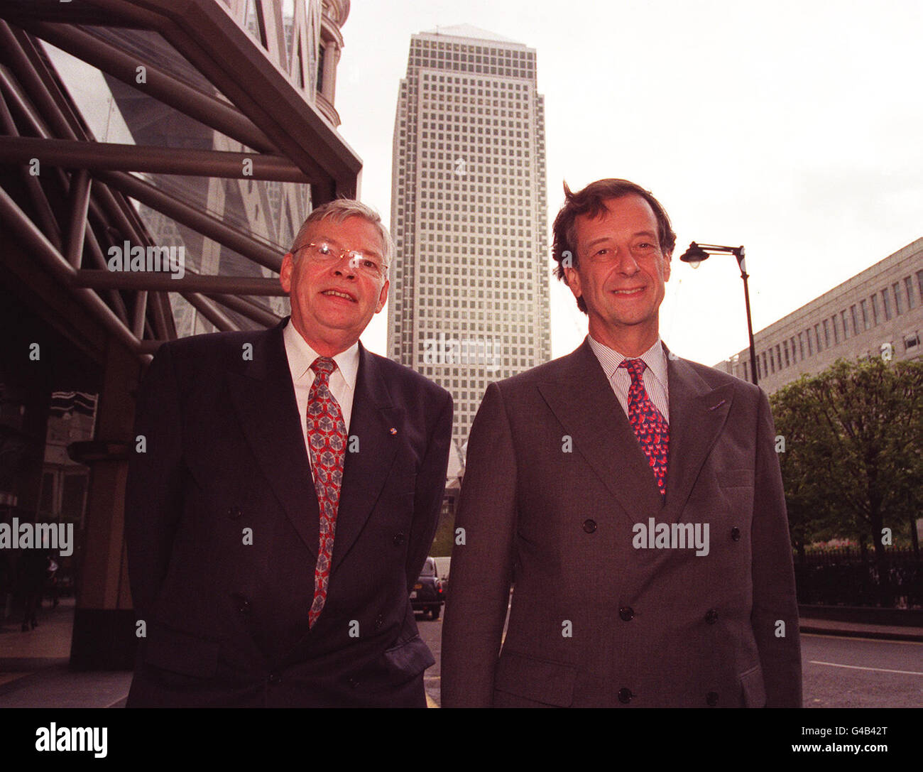 Jean den Hoed, Chief Financial Officer of Akzo Nobel N.V and Cees Van ...