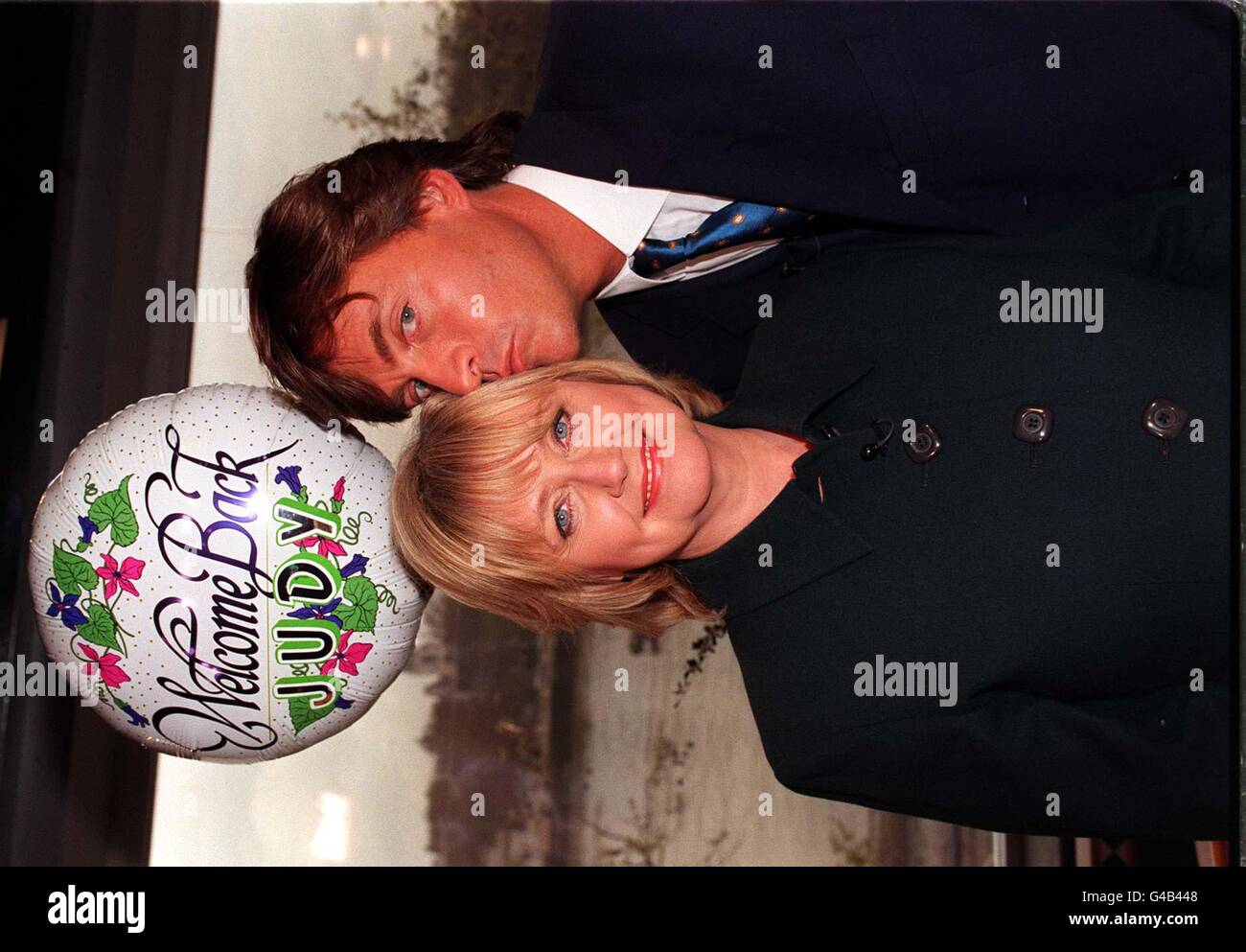 TV presenter Judy Finnigan with her husband Richard Madeley during a ...