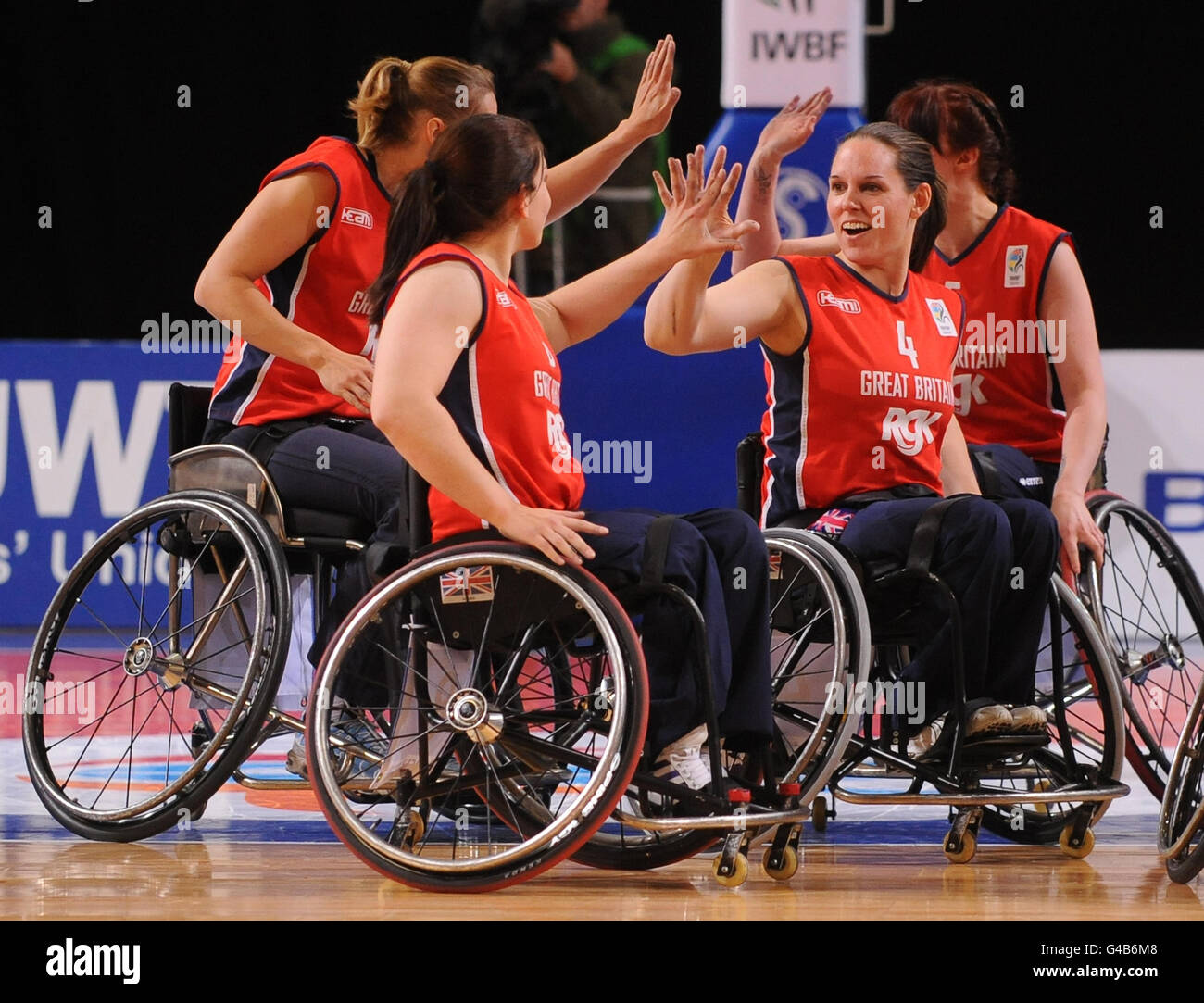 Great Britain's Caroline MacLean celebrates victory during the ...