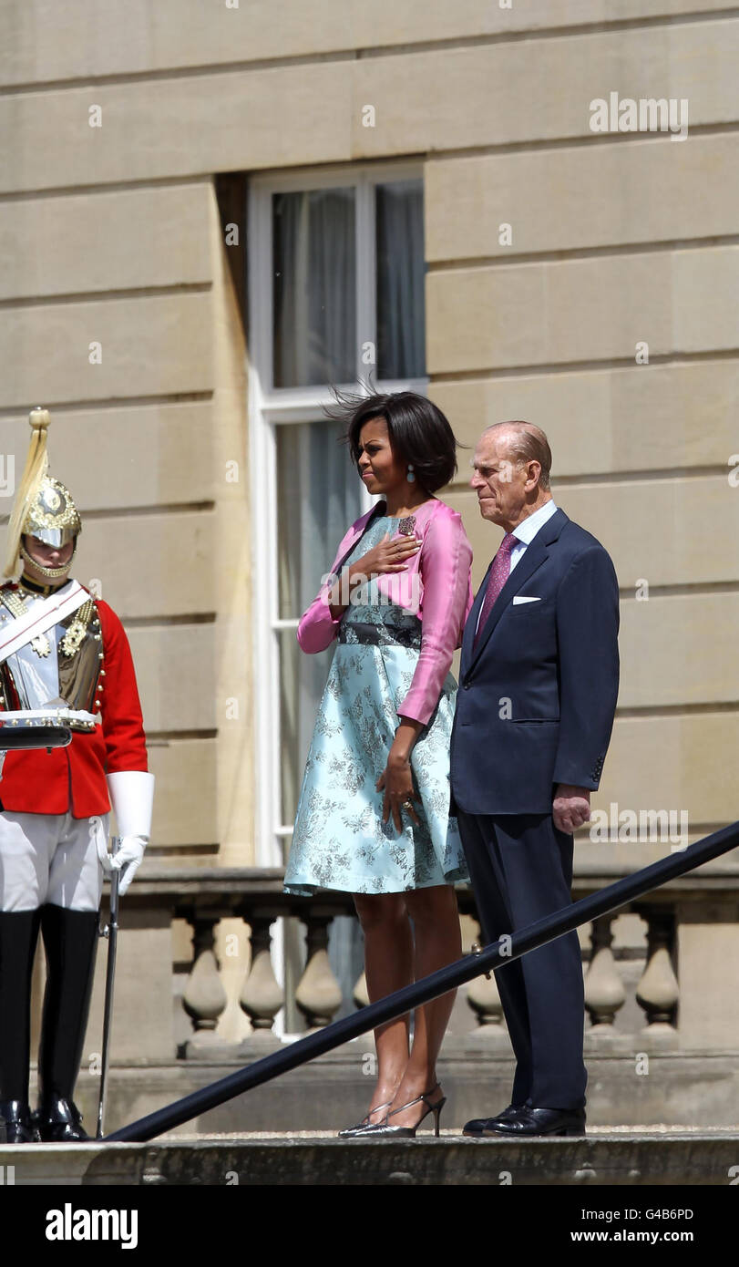 Michelle obama and prince philip hi-res stock photography and images ...