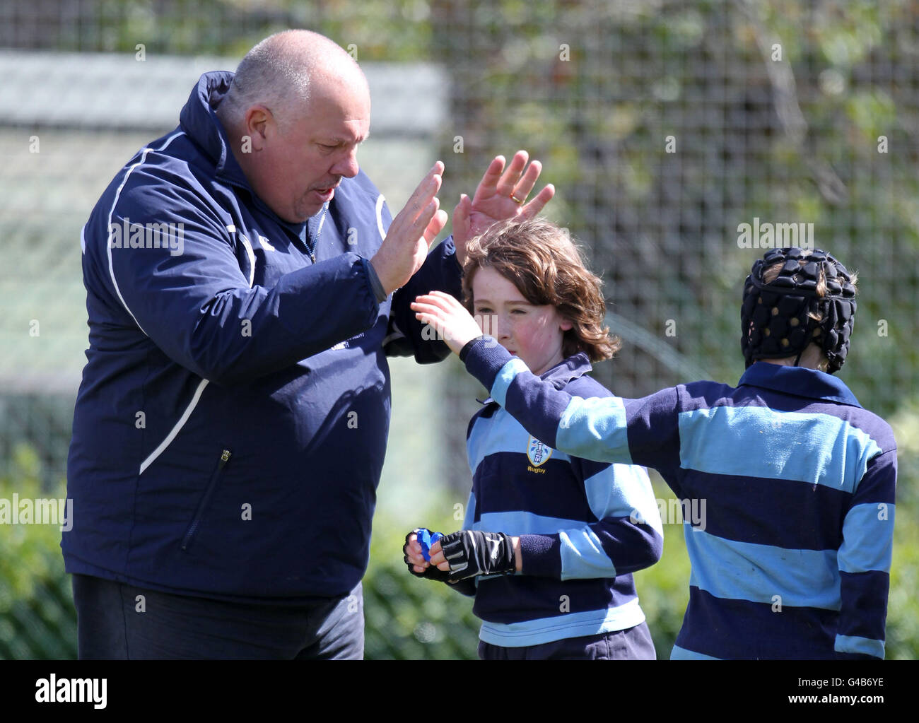 Kids enjoy playing rugby during the Forrester Mini Tournament at ...