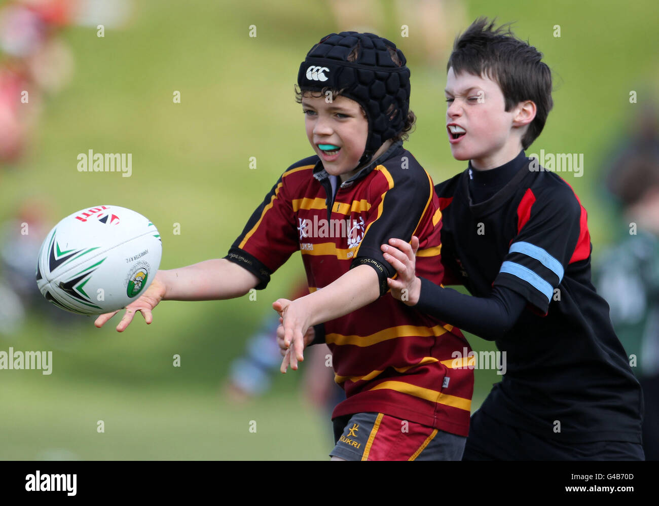 Kids enjoy playing rugby during the Forrester Mini Tournament at ...