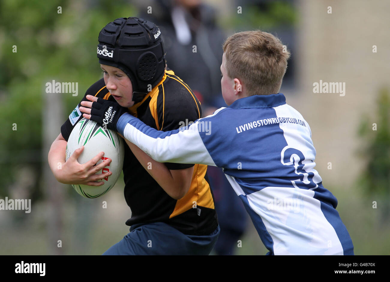 Kids enjoy playing rugby during the Forrester Mini Tournament at ...