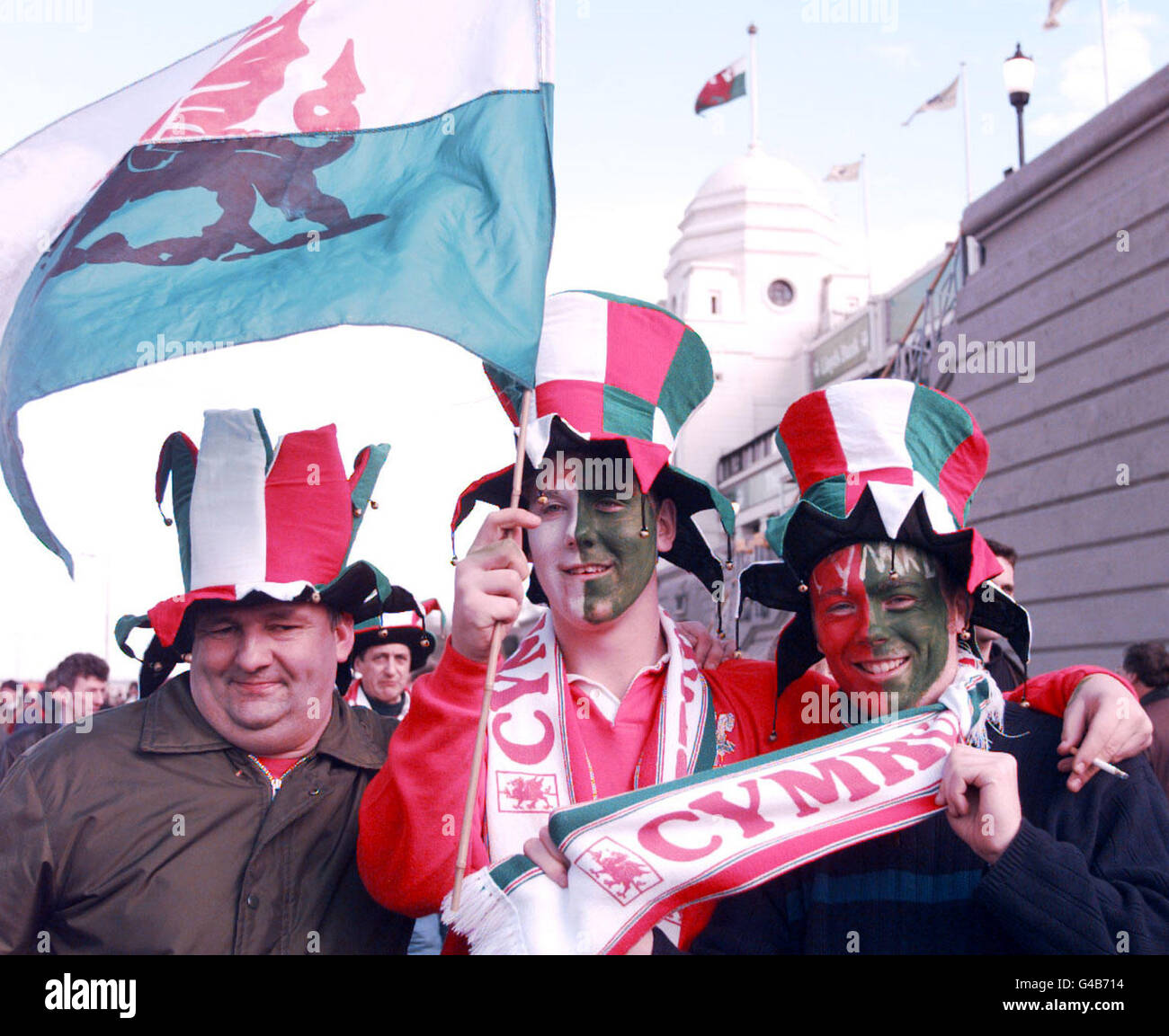 Rugby fans left to right nick cook hi-res stock photography and images ...