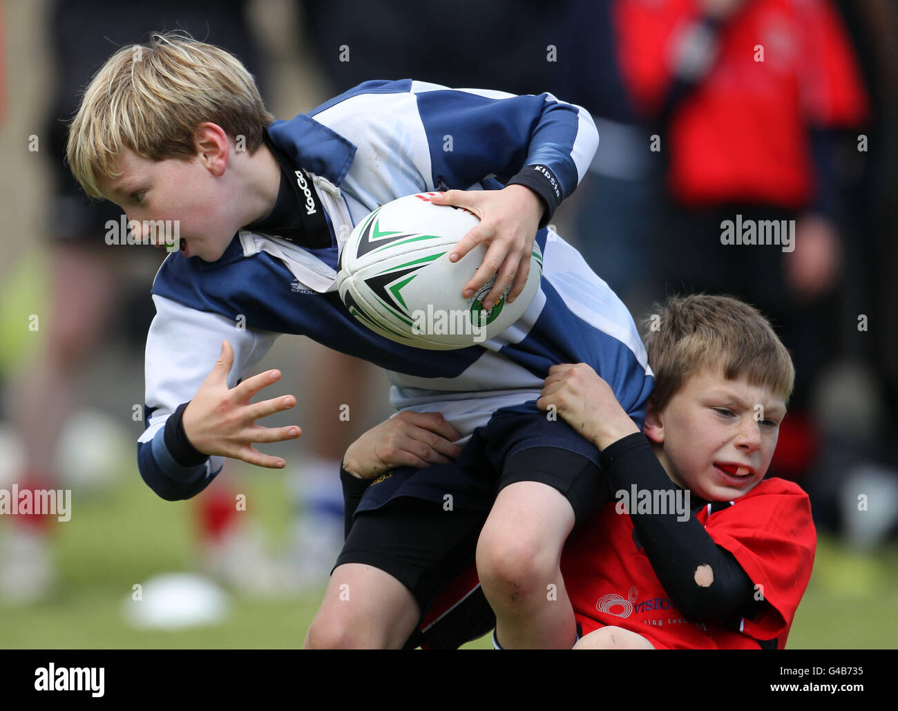 Kids enjoy playing rugby during the Forrester Mini Tournament at ...