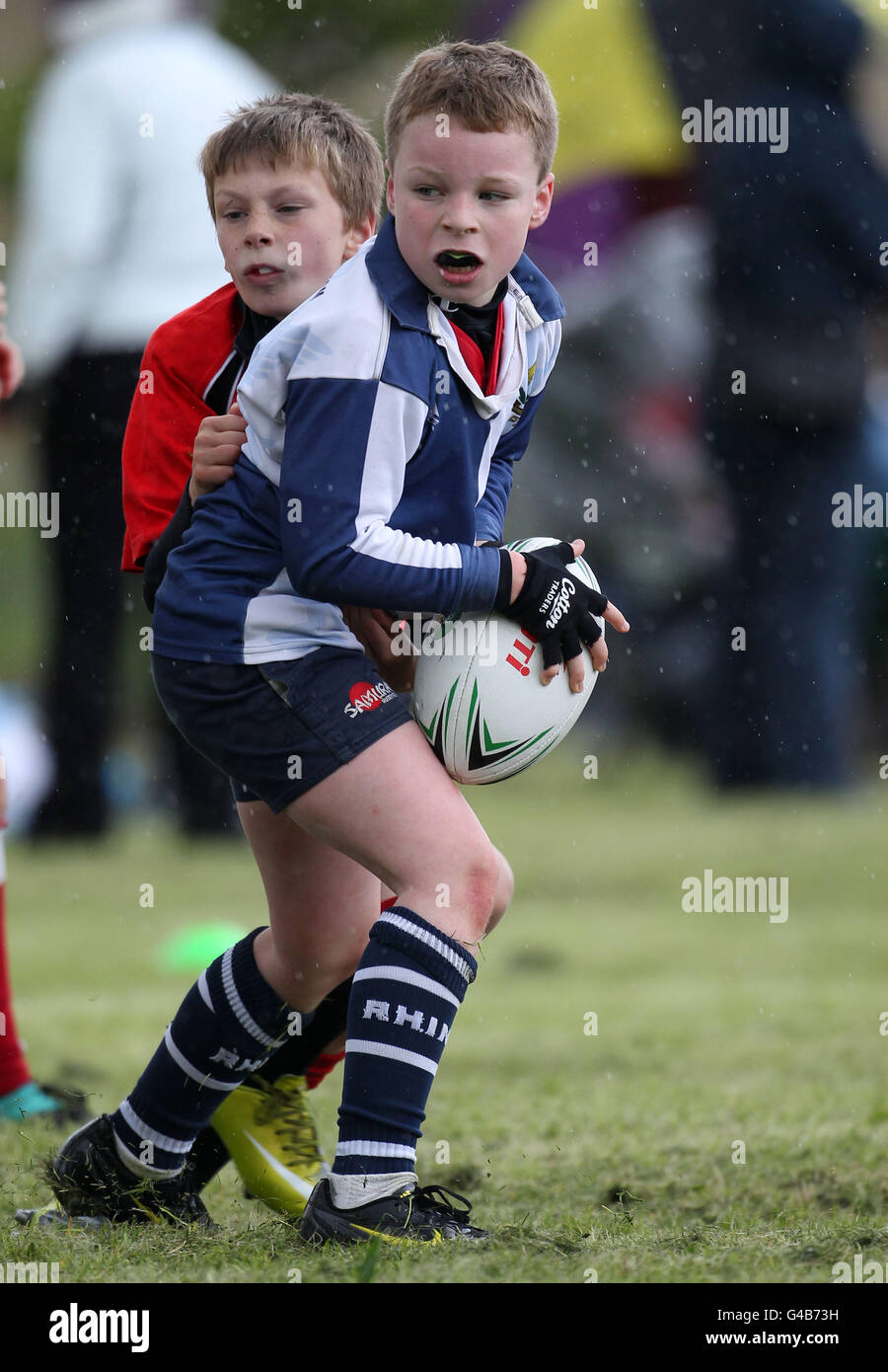 Kids enjoy playing rugby during the Forrester Mini Tournament at ...