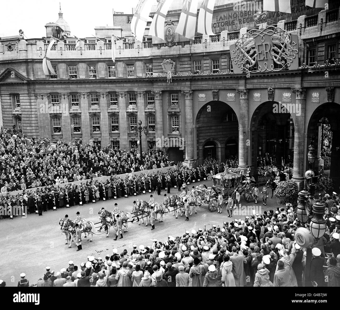 Royalty - Coronation of Queen Elizabeth II - London Stock Photo - Alamy