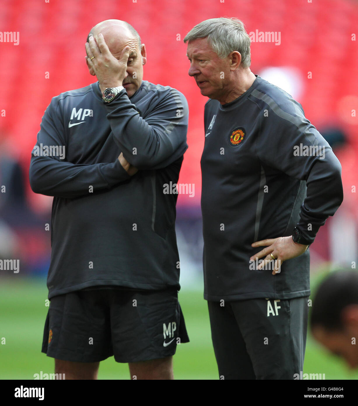 Left right manchester united manager alex ferguson hi-res stock ...