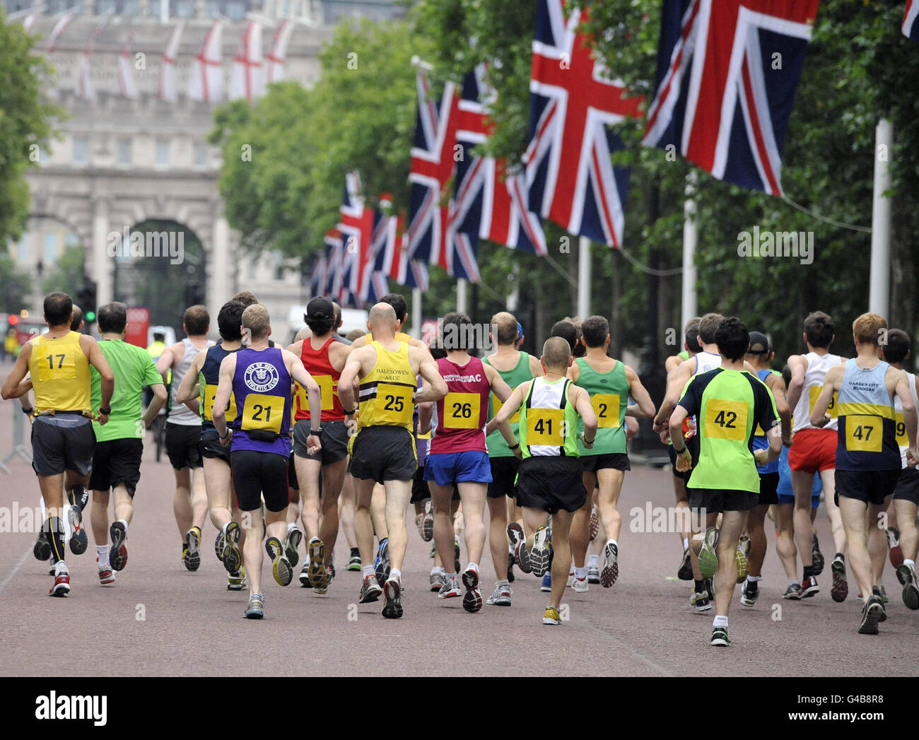 Athletics - LOCOG Test Programme - Marathon - London Stock Photo - Alamy