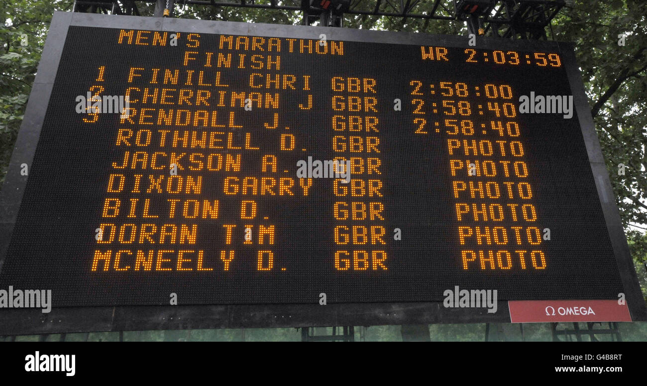 Athletics locog test programme marathon london hi-res stock photography ...
