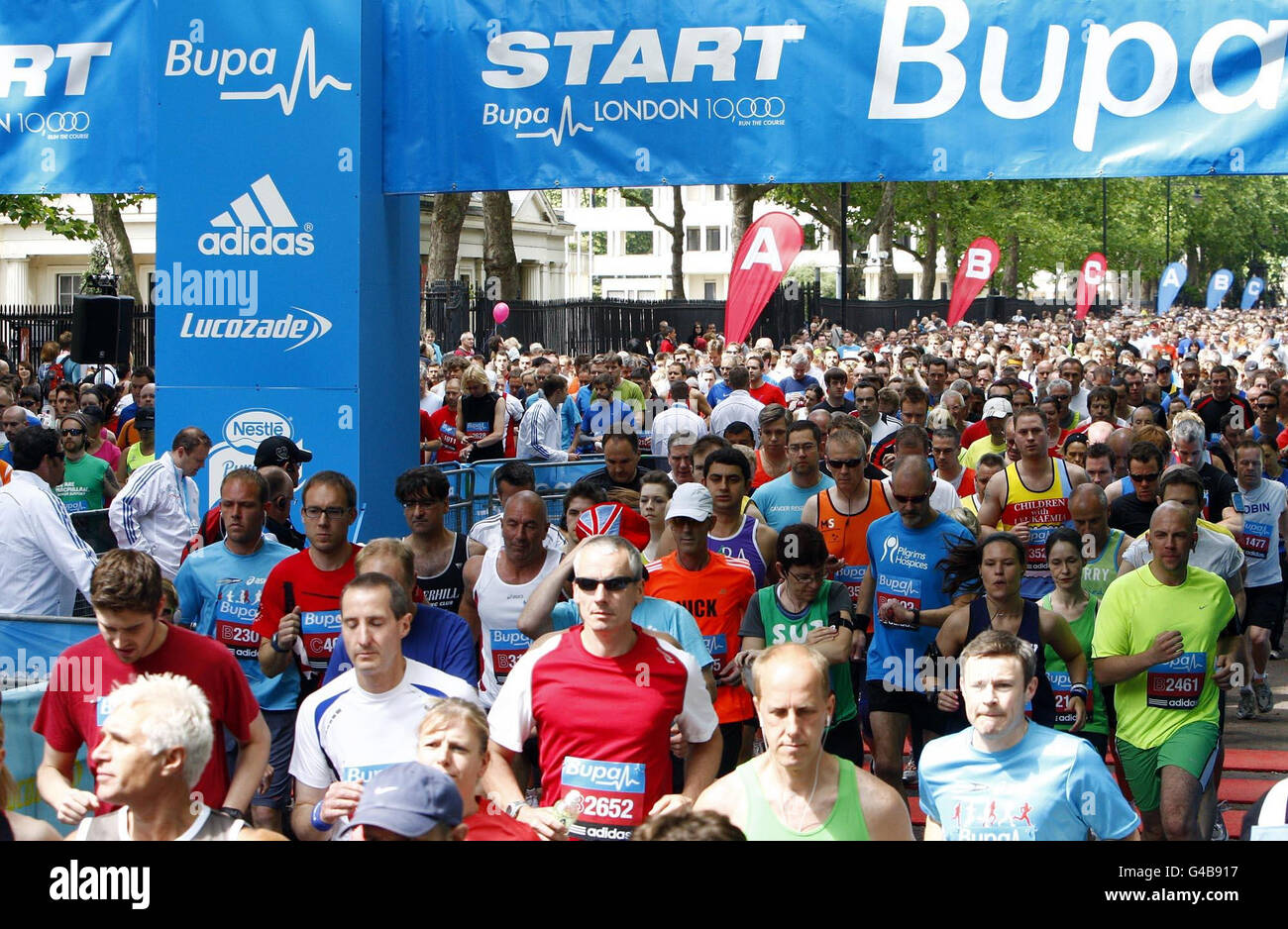 Athletics - BUPA 10km Race - London Stock Photo - Alamy