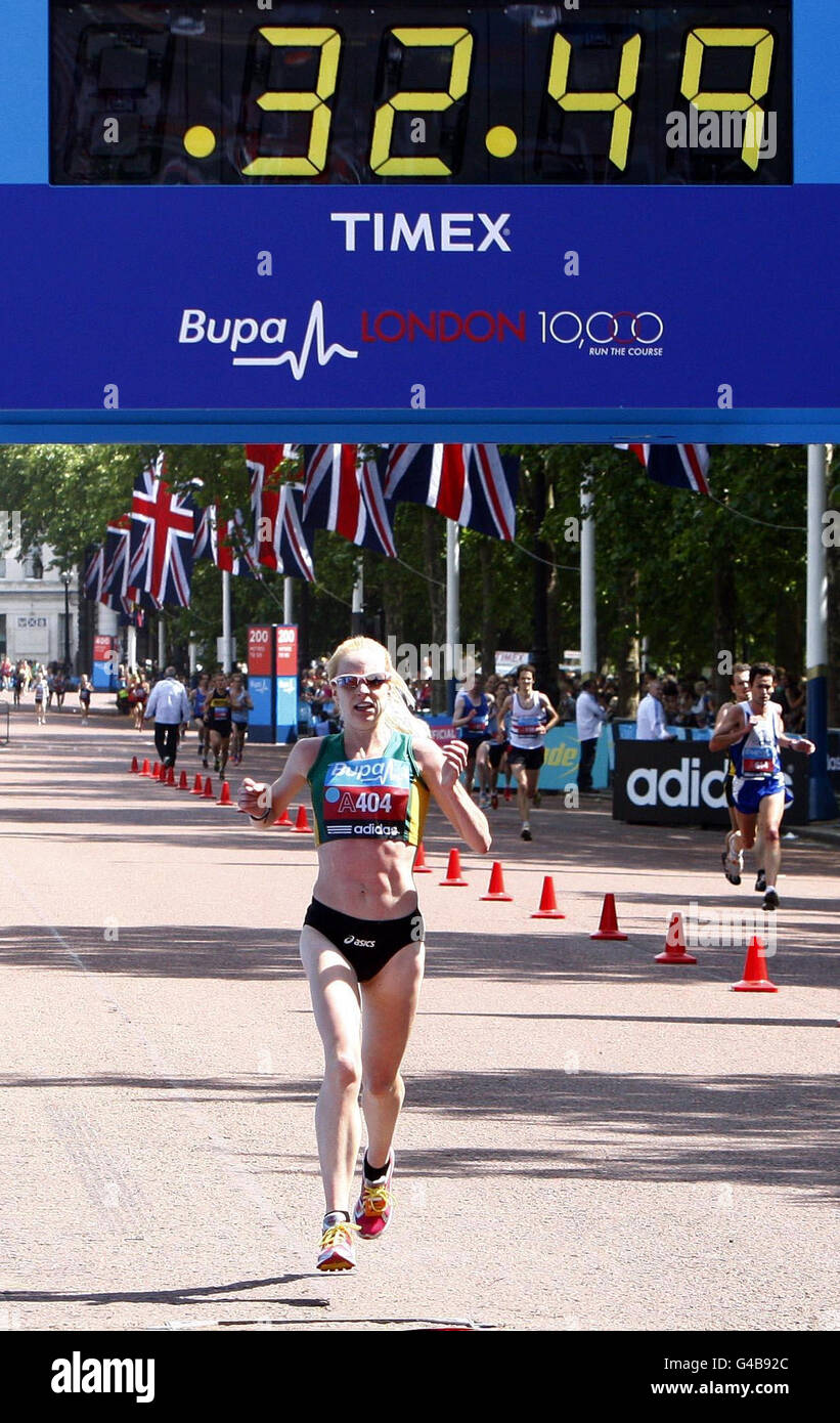 Athletics - BUPA 10km Race - London. Gemma Steel who finished second ...